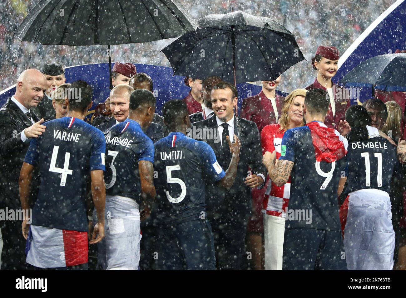 Coupe du monde de la FIFA Russie 2018, finale du match de football ...
