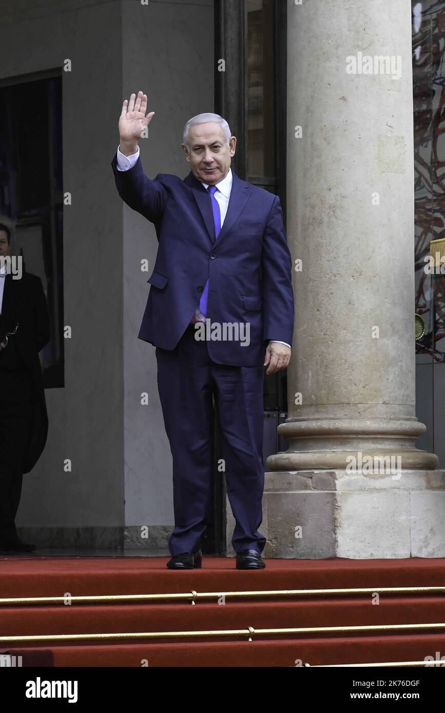 Le Premier ministre Benyamin Netanyahou arrive pour le déjeuner après ... Le Premier ministre Benyamin Netanyahou arrive pour le déjeuner après ...