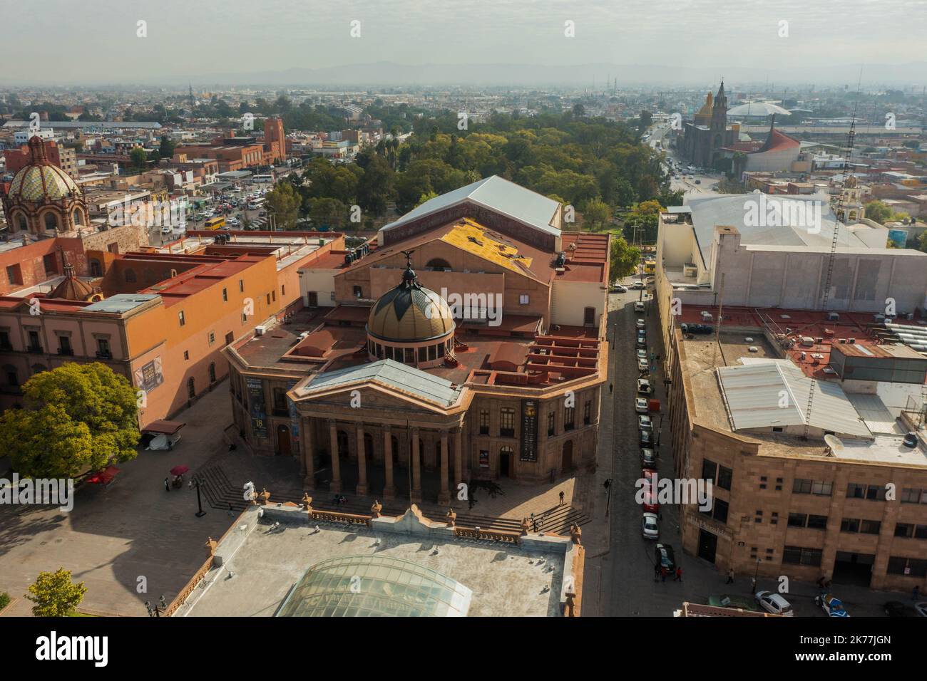 San Luis Potosí, vue aérienne de la ville. C'était un important centre ...
