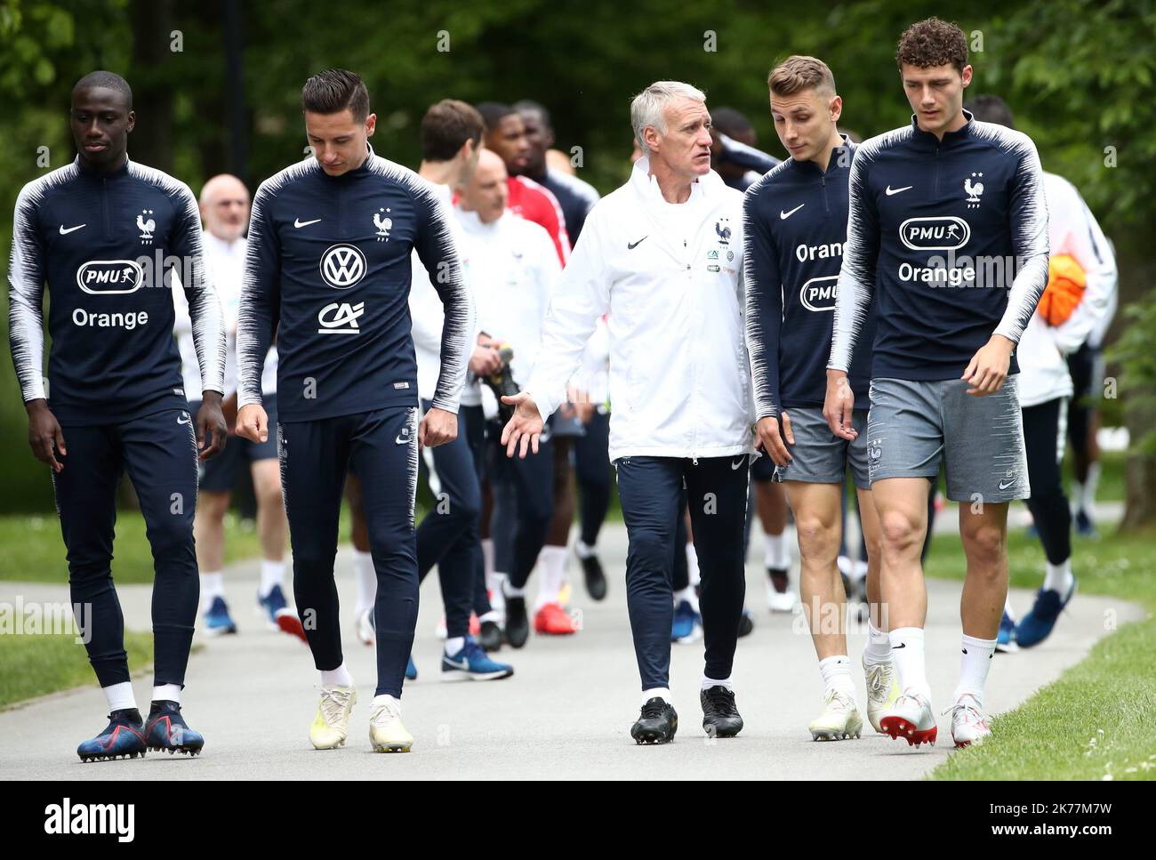 FERLAND MENDY , FLORIAN THAUVIN , DIDIER DESCHAMPS , Lucas DIGNE ...