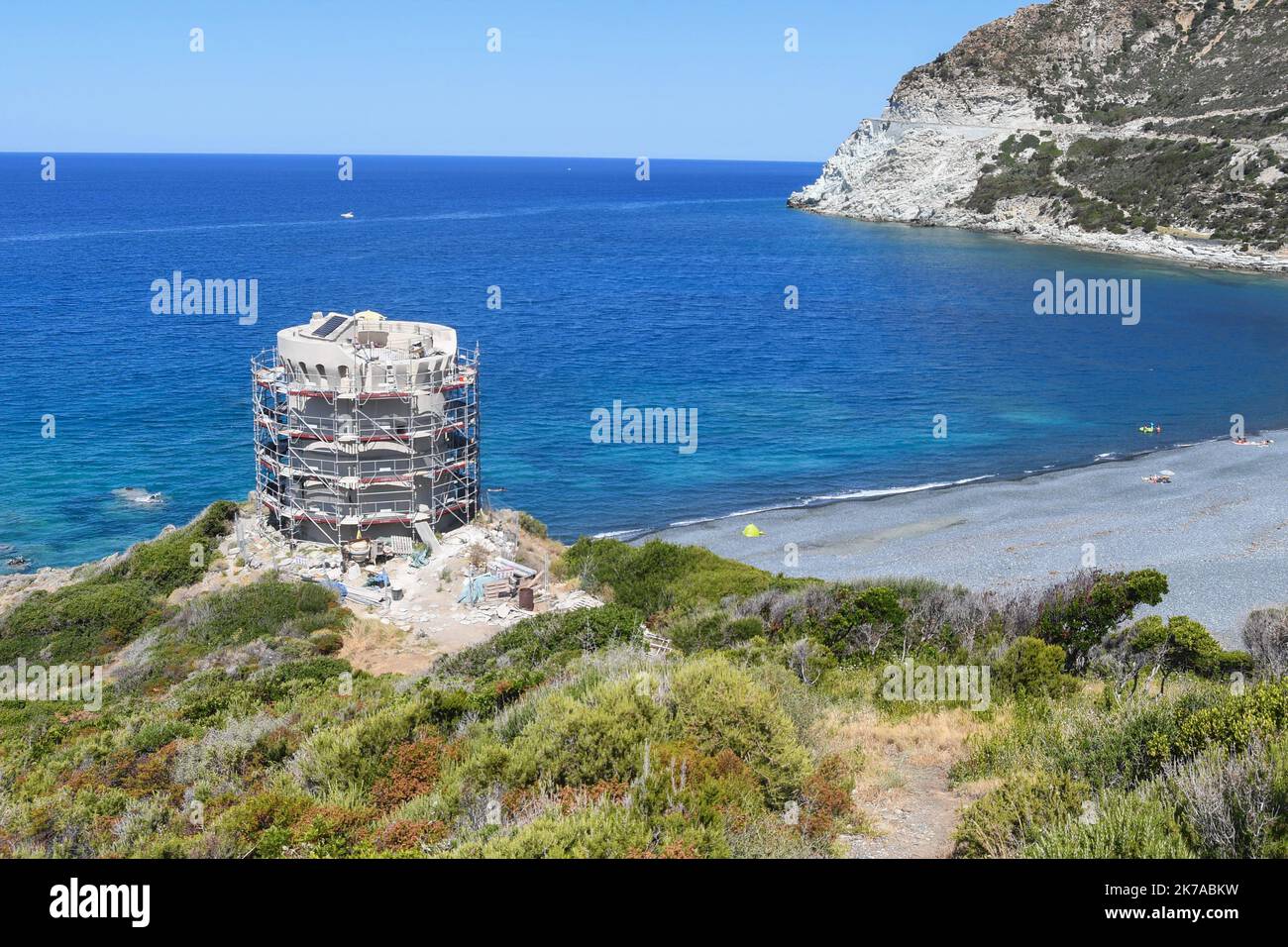 ©PHOTOPQR/CORSE MATIN/JONATHAN MARI ; ; ; 09/07/2020 ; la rénovation de ...