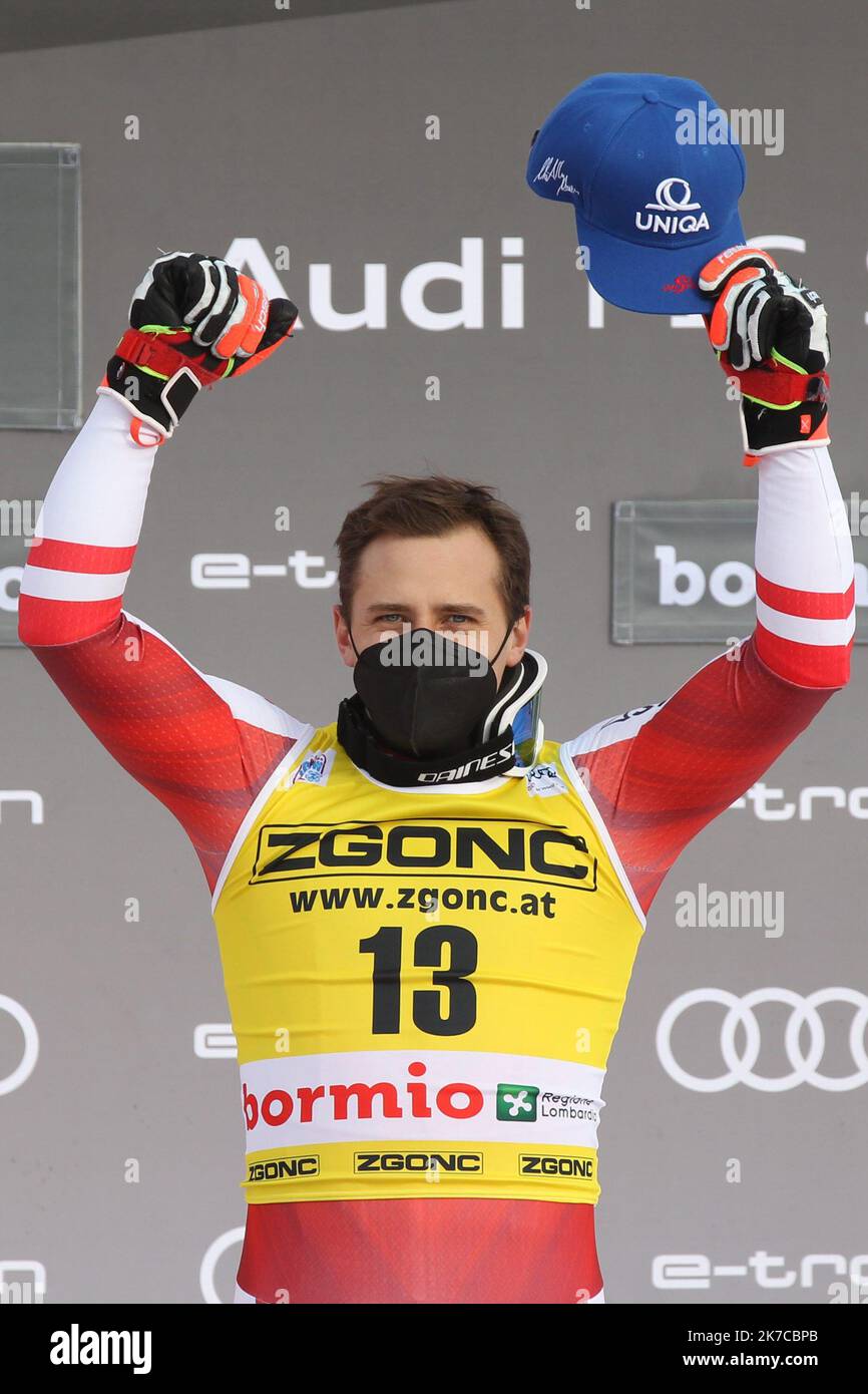 ©André Huber/MAXPPP ; coupe du monde de ski alpin à Bormio, Italie sur ...