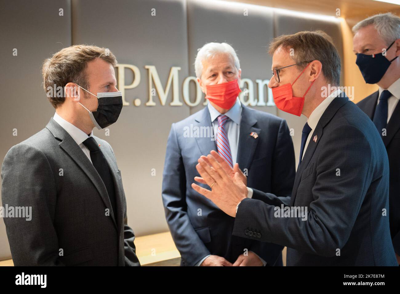 @ Pool/Eric TSCHAEN/Maxppp, France, paris, 2021/06/29 Jamie Dimon, PDG ...