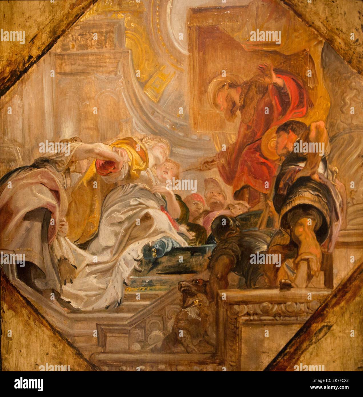 ©Active Museu/MAXPPP - ActiveMuseum 0006303.jpg / Esther devant Assuerus passage de l'ancien ...