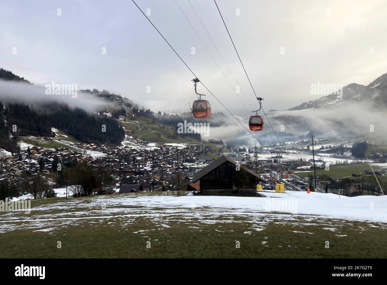 ©françois Glories/MAXPPP - la station de ski de Zweisimmen dans le ...