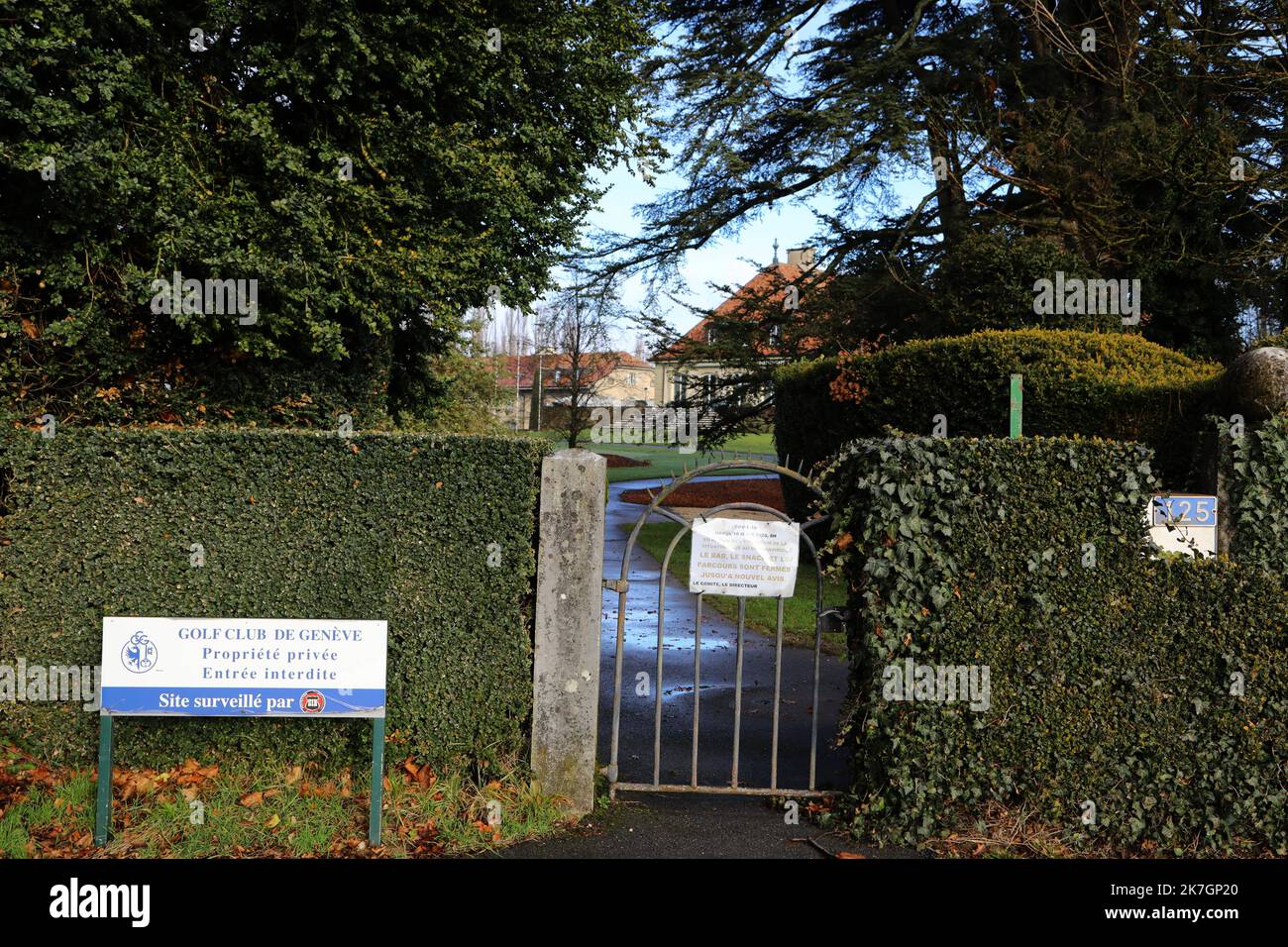 ©François Glories/MAXPPP - 31/01/2021 Exlusiv View Golf Club de Geneve ...
