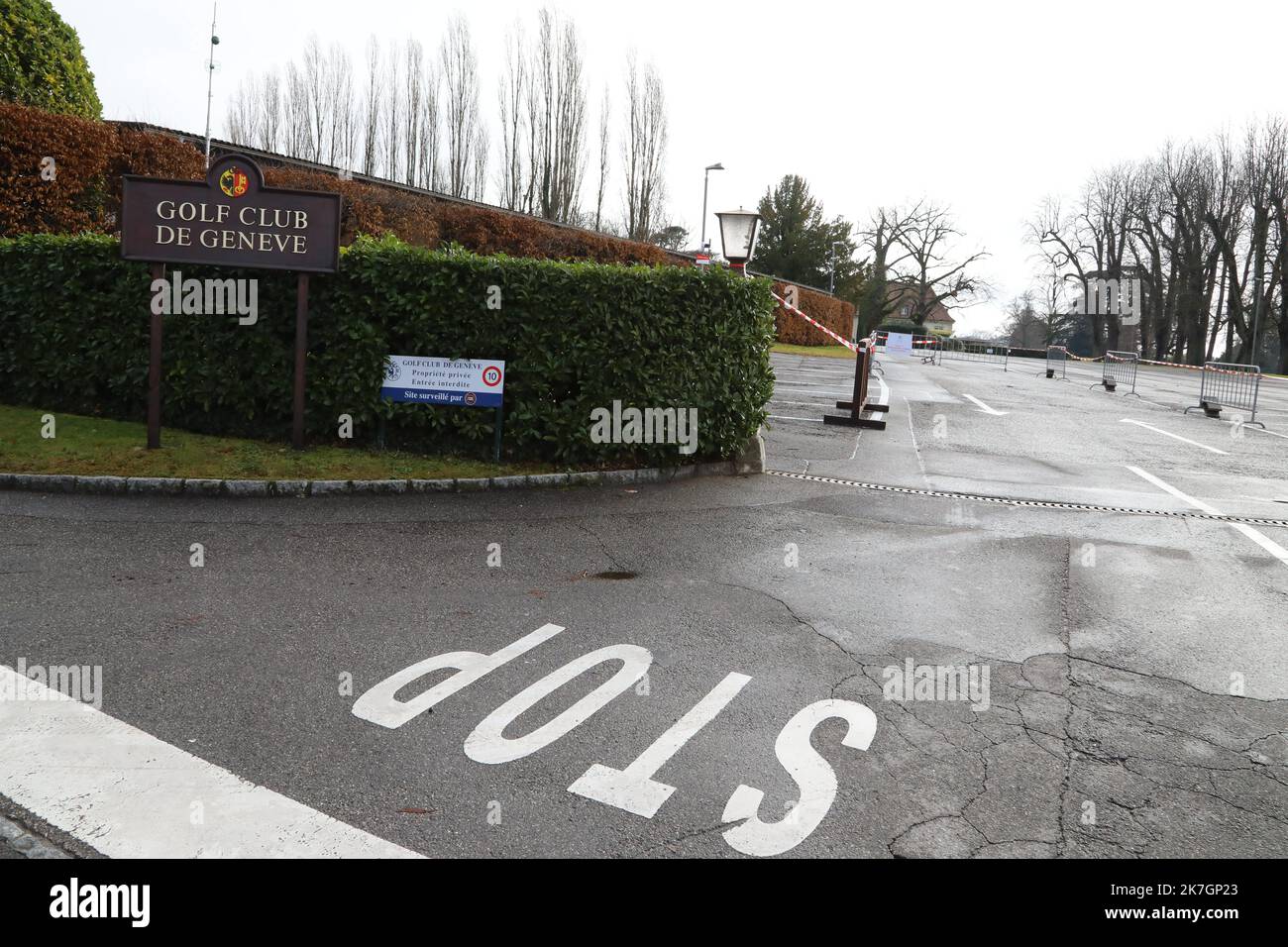 ©François Glories/MAXPPP - 31/01/2021 Exlusiv View Golf Club de Geneve ...