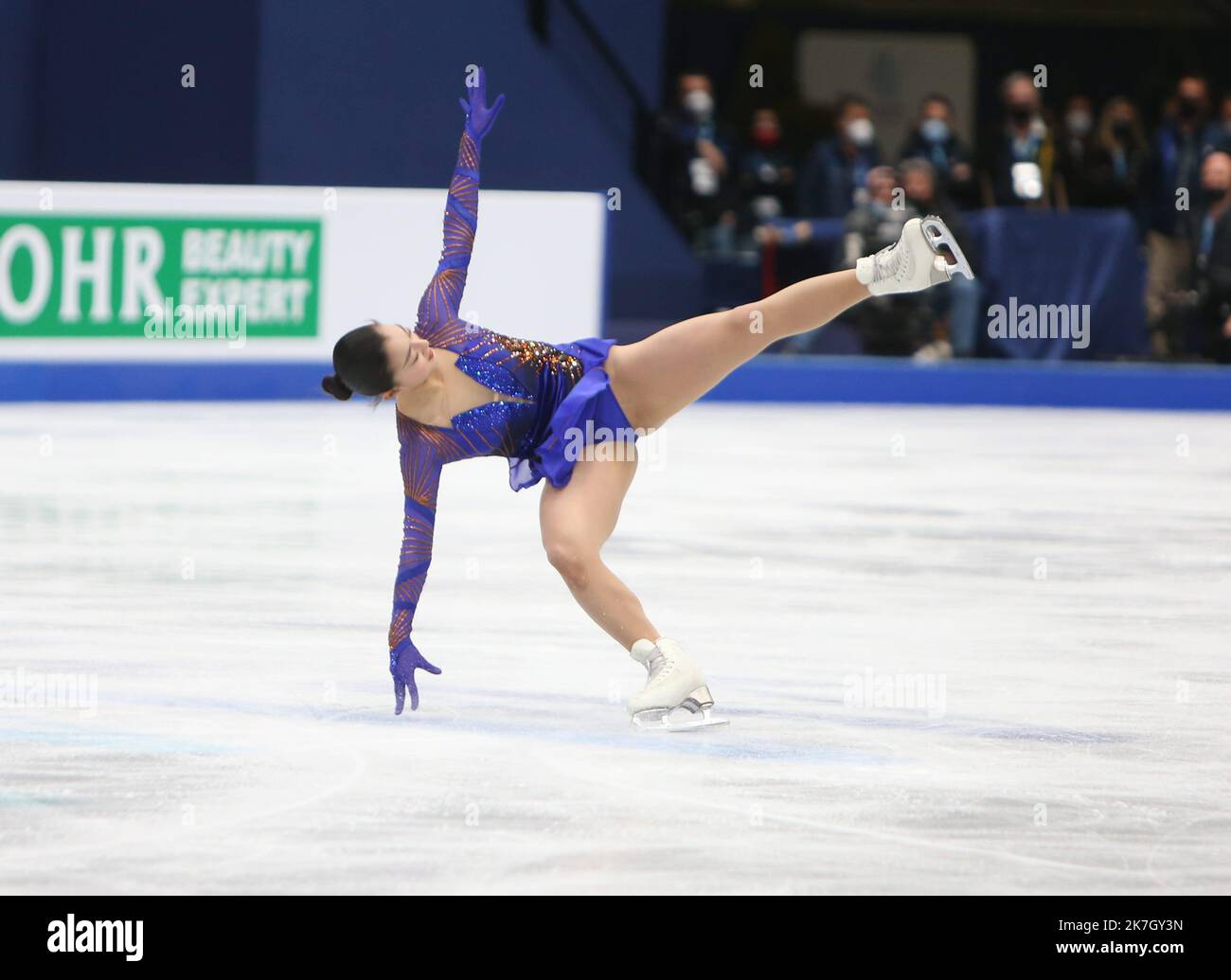 ©Laurent Lairys/MAXPPP - Kaori Sakamoto de Japon lors des Championnats ...