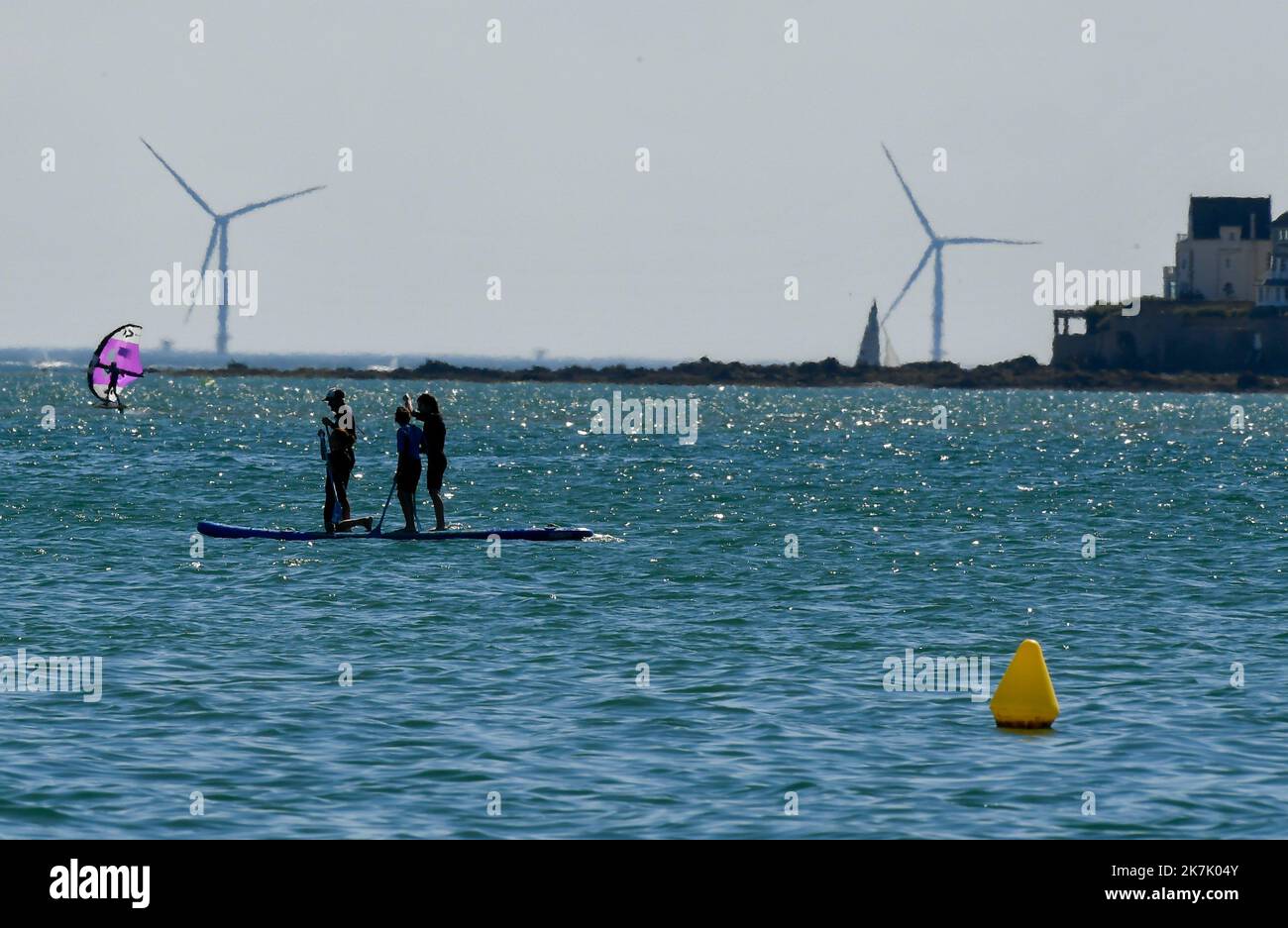 ©PHOTOPQR/OUEST FRANCE/Franck Dubray ; la Baule ; 05/08/2022 ; les vacanciers sont au rendez ...