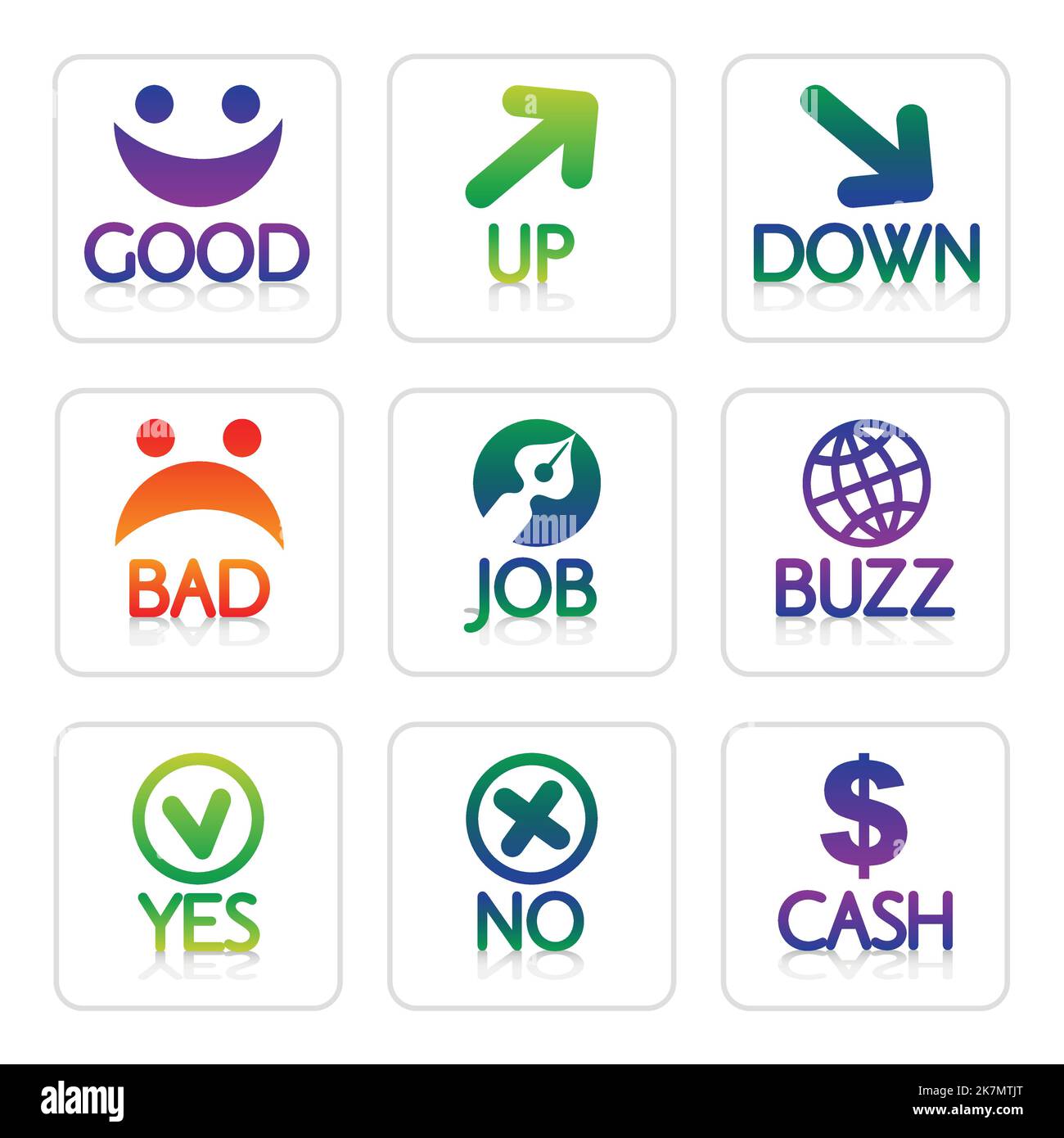 Collection de pictogrammes et logos Image Vectorielle Stock - Alamy