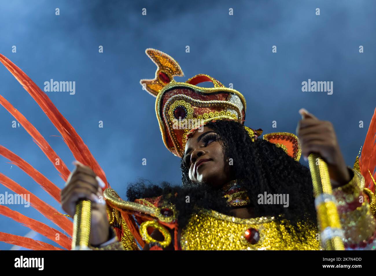 Rio, Brésil - 22 avril 2022: Samba School Tuiuti dans le Carnaval de ...