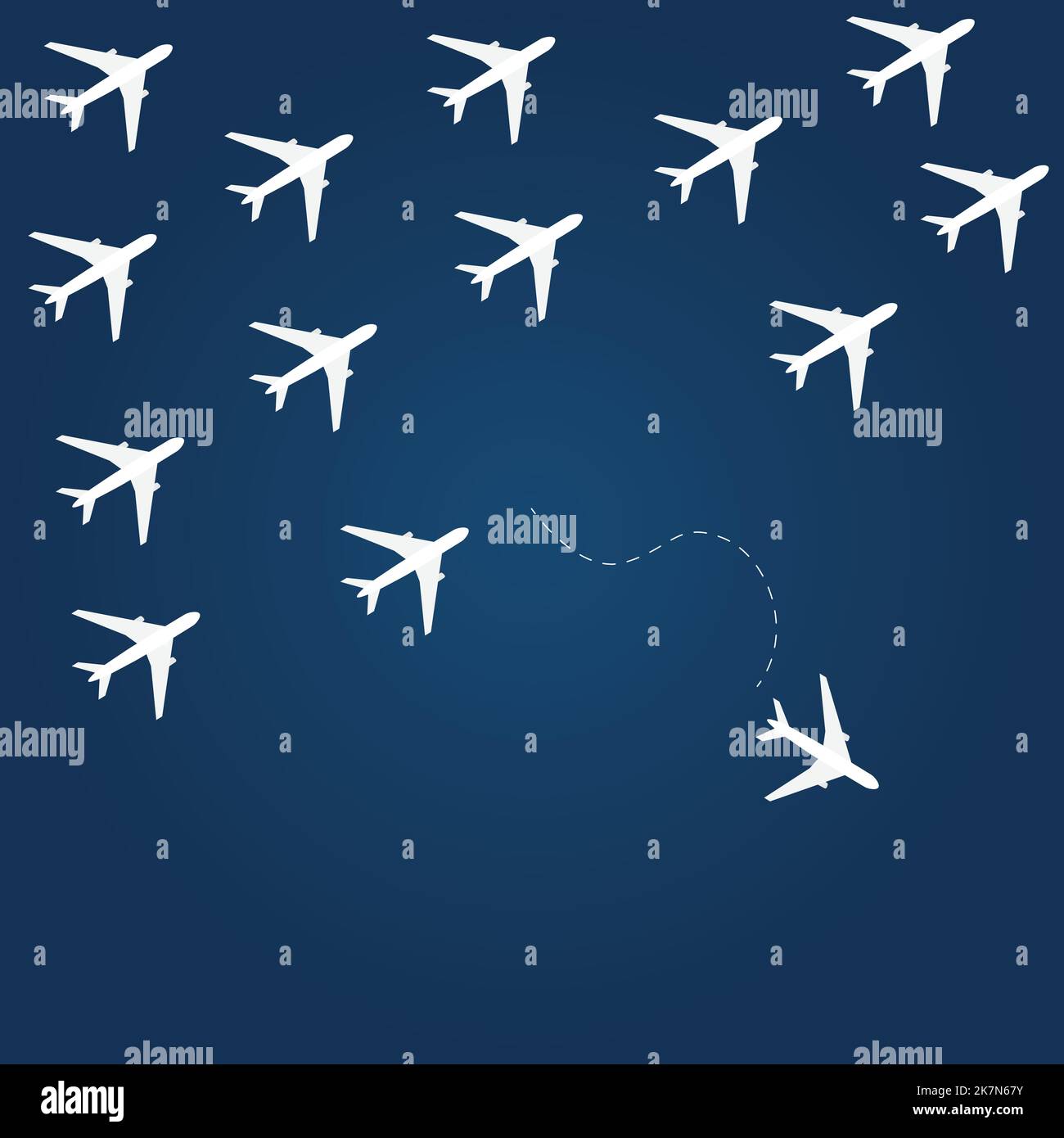 Changement de direction Banque d'images vectorielles - Alamy