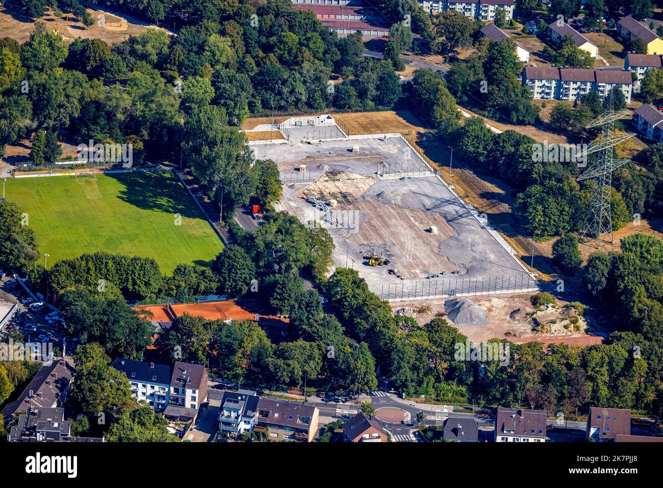 Chantier de construction installation sportive dorotheen kampfbahn Banque de photographies et d ...