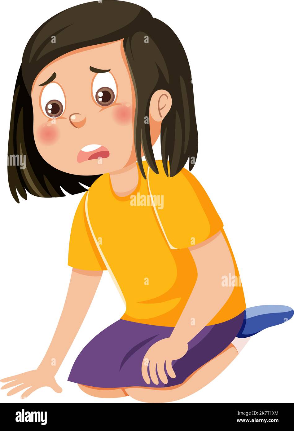 Dessin de femme qui pleure Banque d'images vectorielles - Alamy