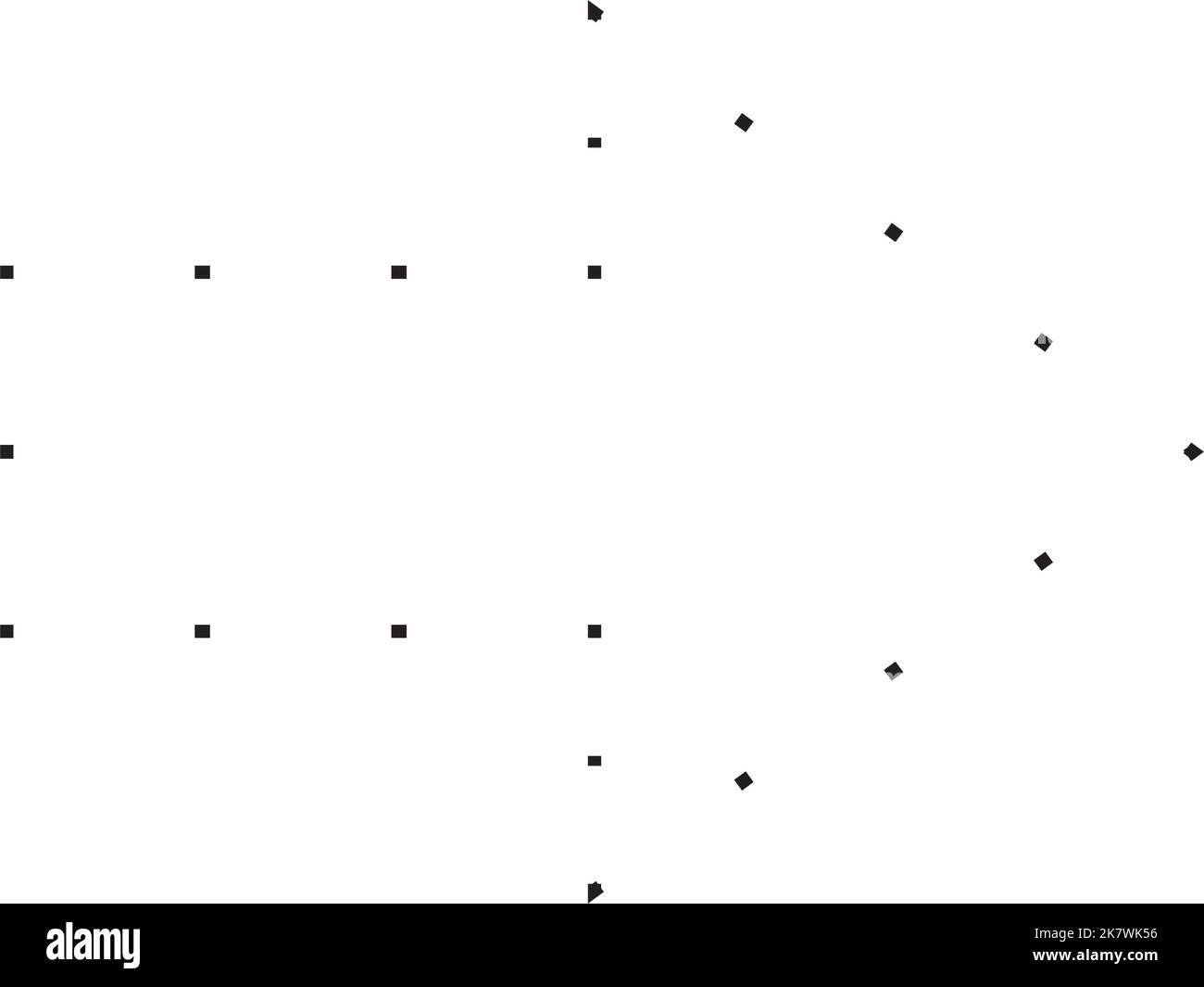 Icône vectorielle en forme de flèche symbole en pointillés pour la ...