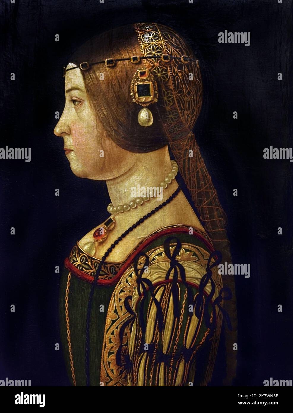 Portrait de Béatrice d'Este 1495 par Alessandro Araldi 1460-1528 Italie ...
