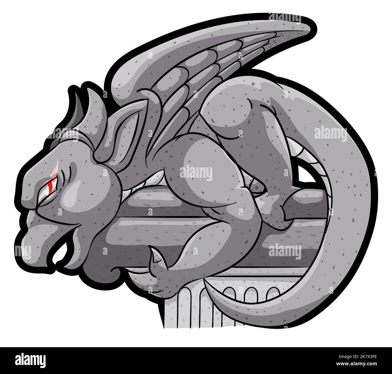 Corniche statue Banque d'images vectorielles - Alamy