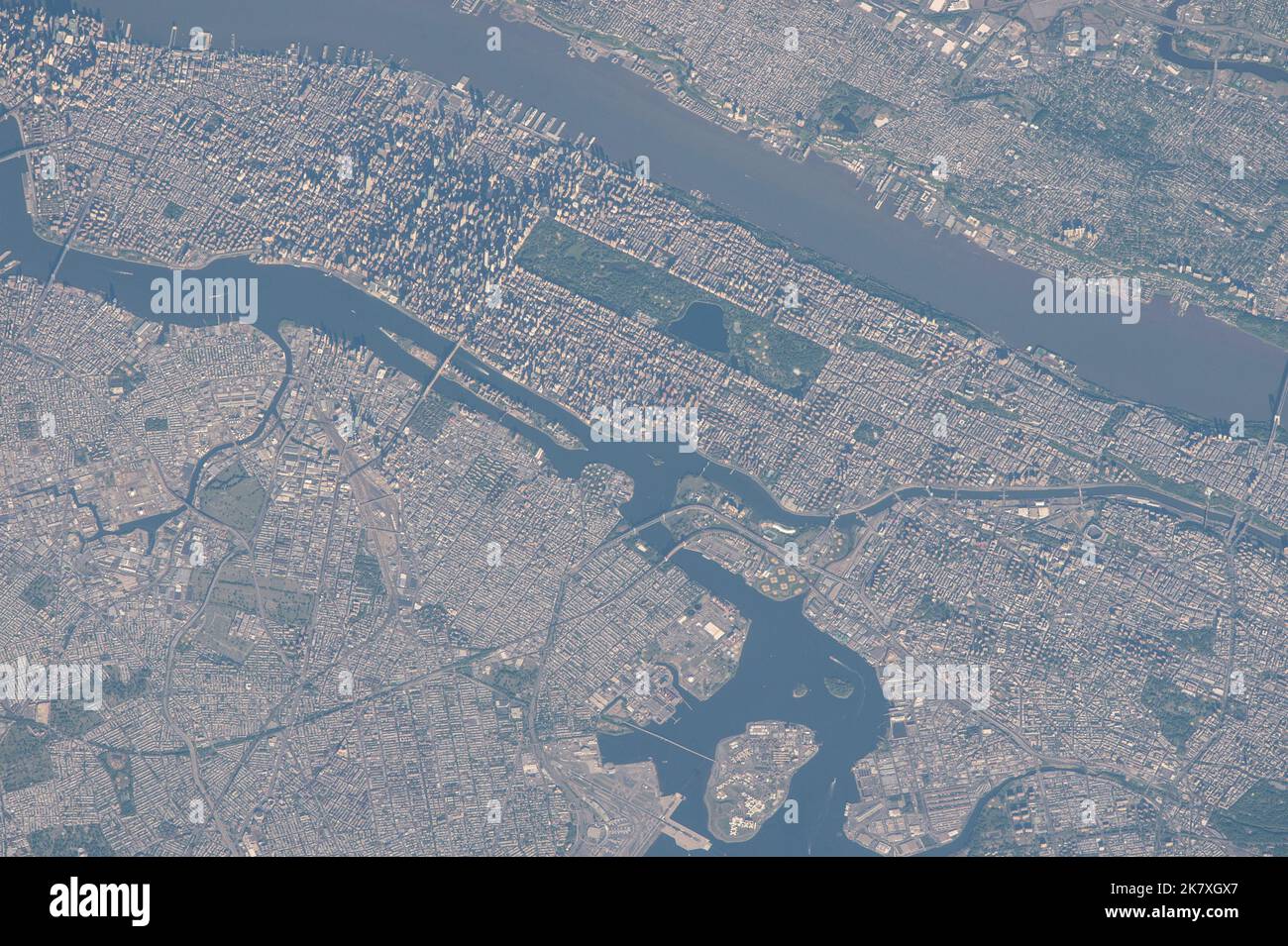 Satellite view new york city Banque de photographies et d’images à ...