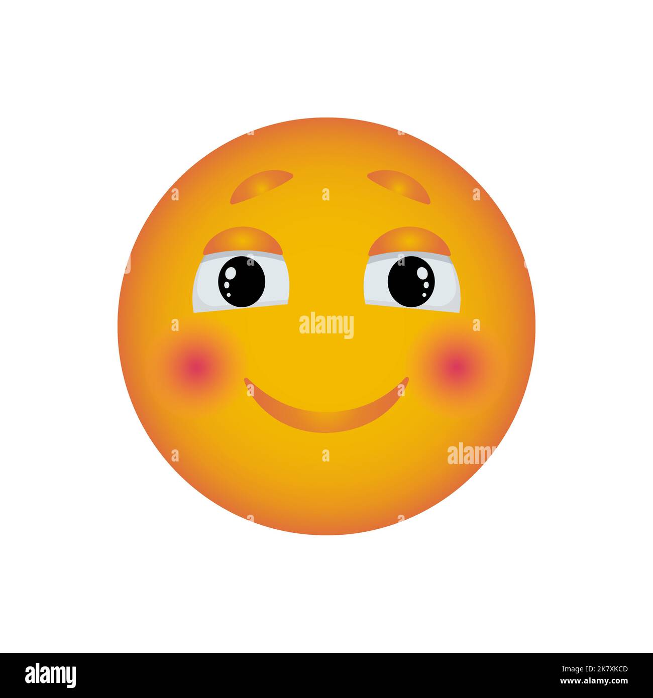 Émoticone avec un sourire mignon, Emoji réaction aux messages pour les ...