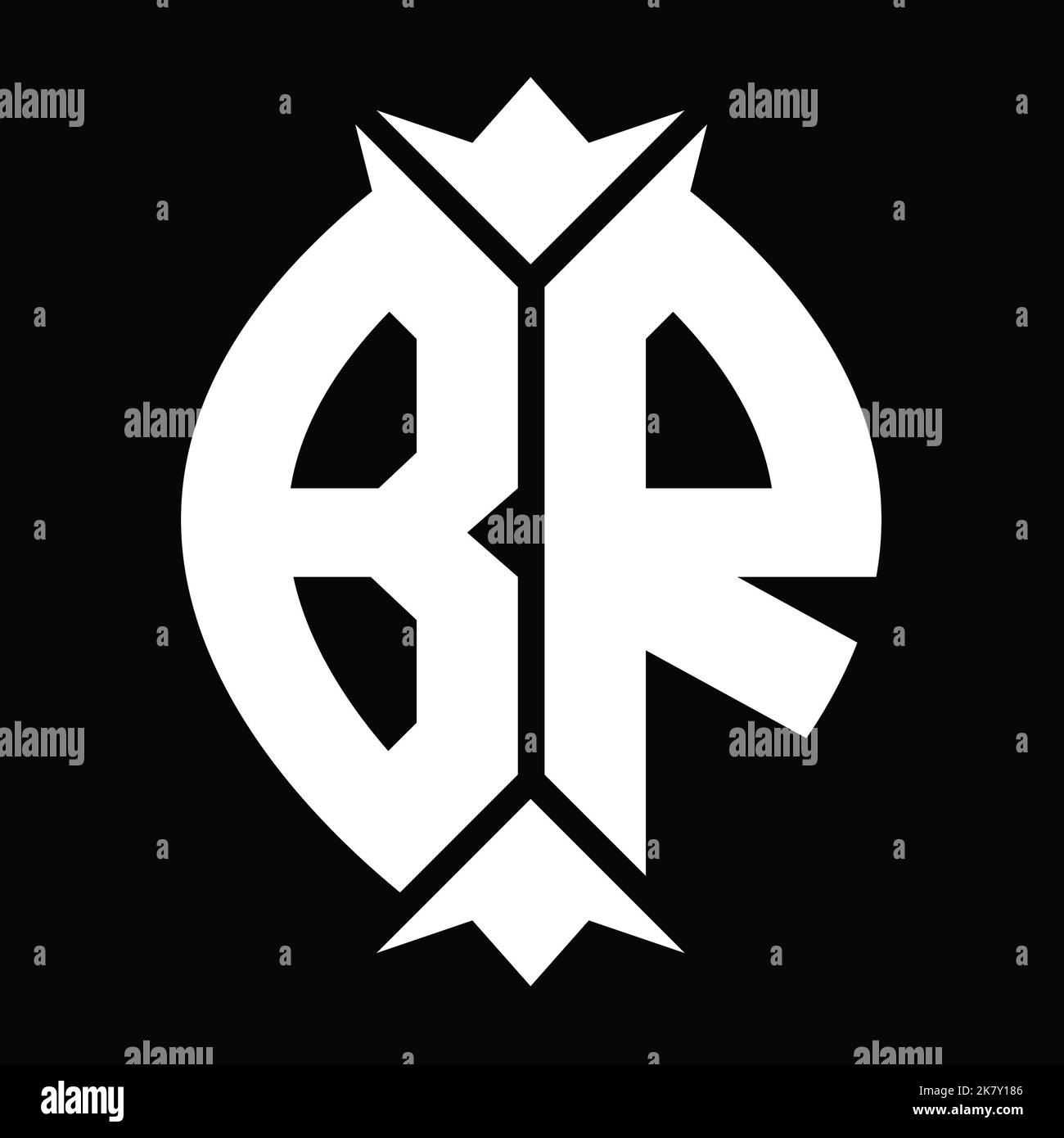 Br logo concept design Banque de photographies et d’images à haute ...