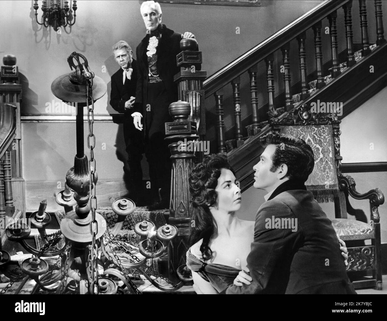 Harry Ellerbe, Vincent Price, Myrna Fahey & Mark Damon film: House of ...