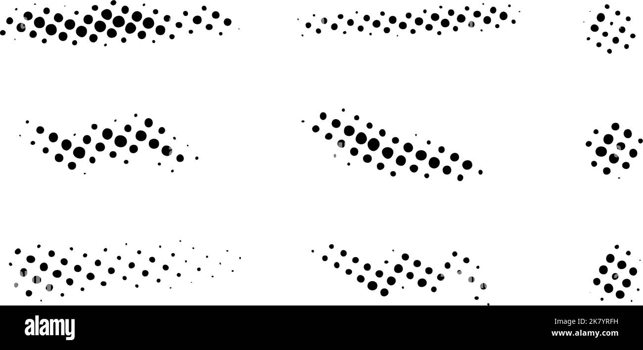 Définir les traits et les butées de demi-teinte de grunge. Collection ...