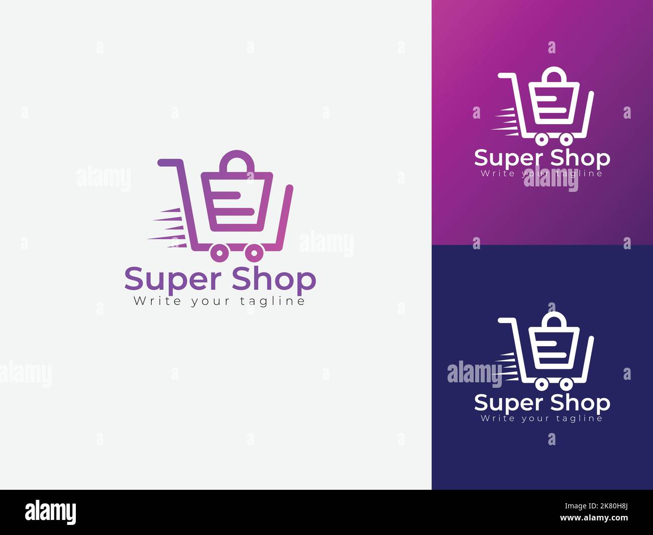 Supermarket logo Banque d'images vectorielles - Alamy