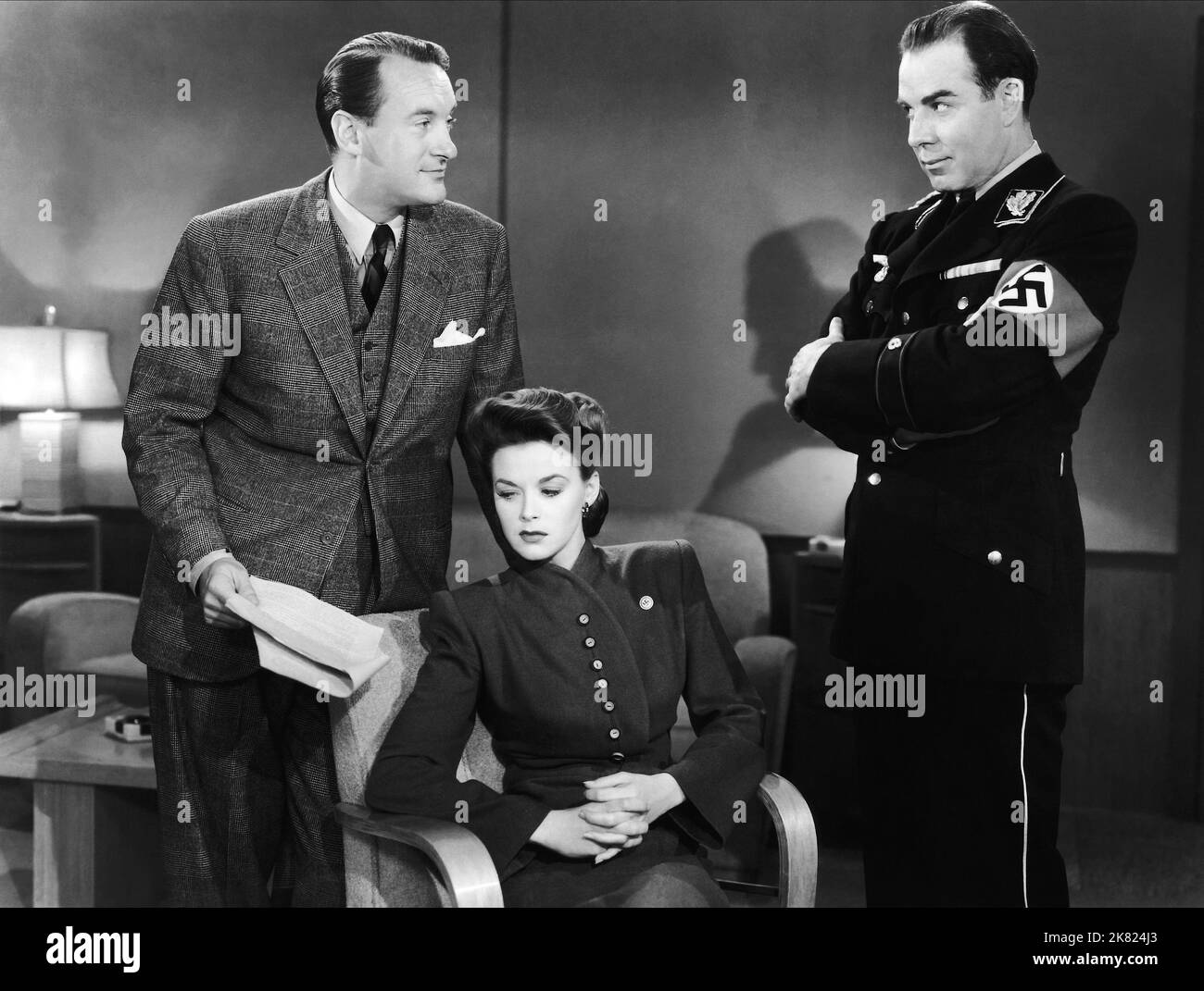 George Sanders, Marguerite Chapman & Frederic Brunn film: Rendez-vous à ...