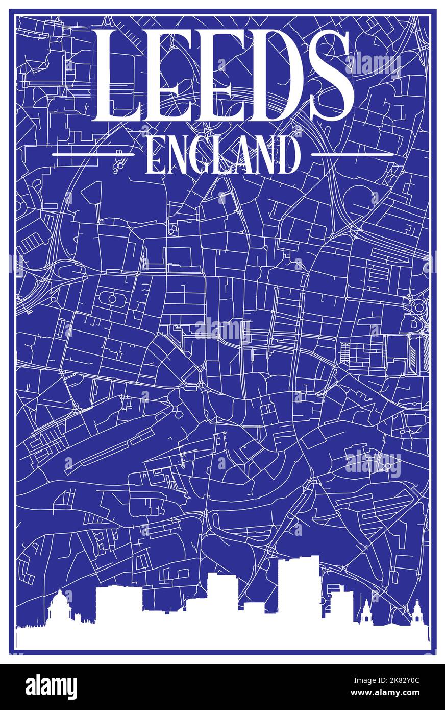 Mappa di leeds Banque d'images vectorielles - Alamy