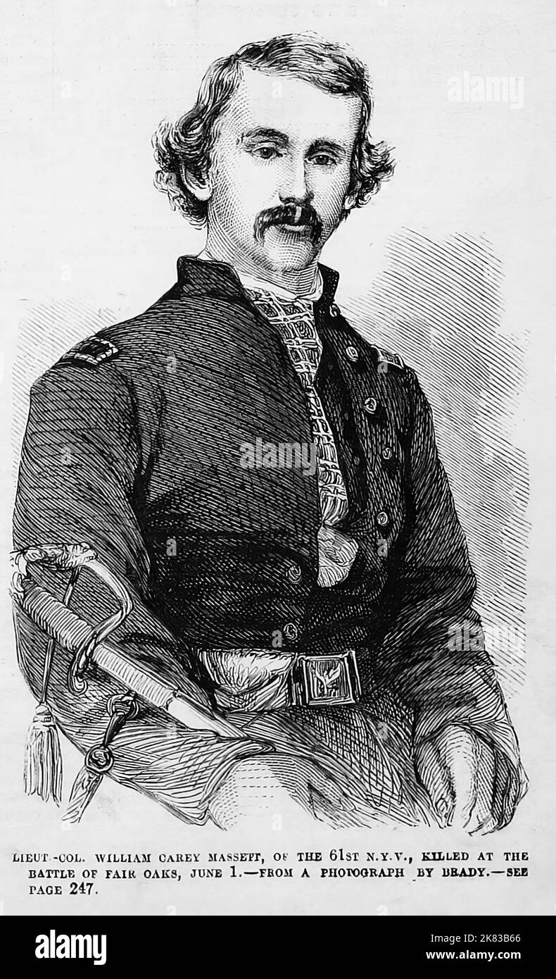 Portrait du lieutenant-colonel William Carey Massett, des 61st ...