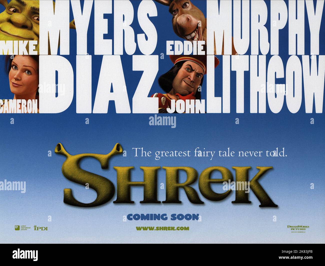 Movie poster shrek 2001 Banque de photographies et d’images à haute ...