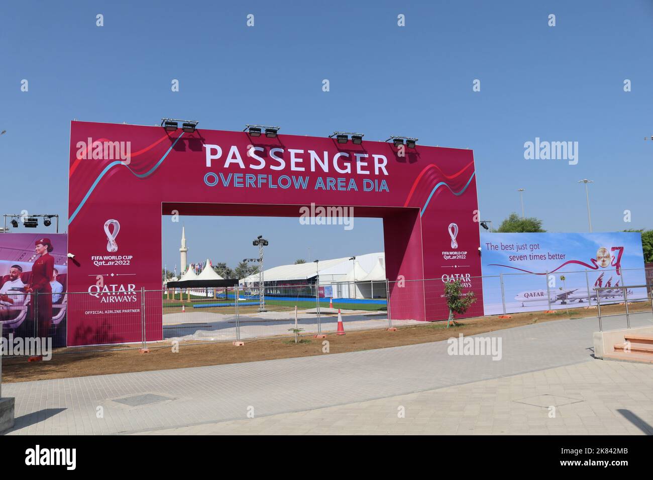 Zone de débordement de la colère à l'aéroport international de Doha au ...