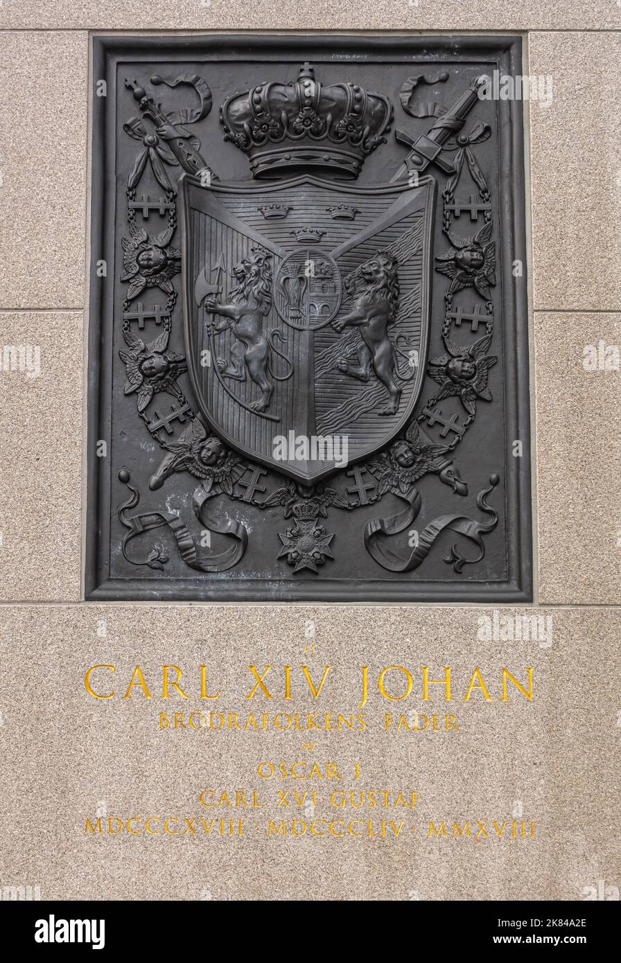 Suède, Stockholm - 16 juillet 2022 : à l'extérieur du Palais royal de ...