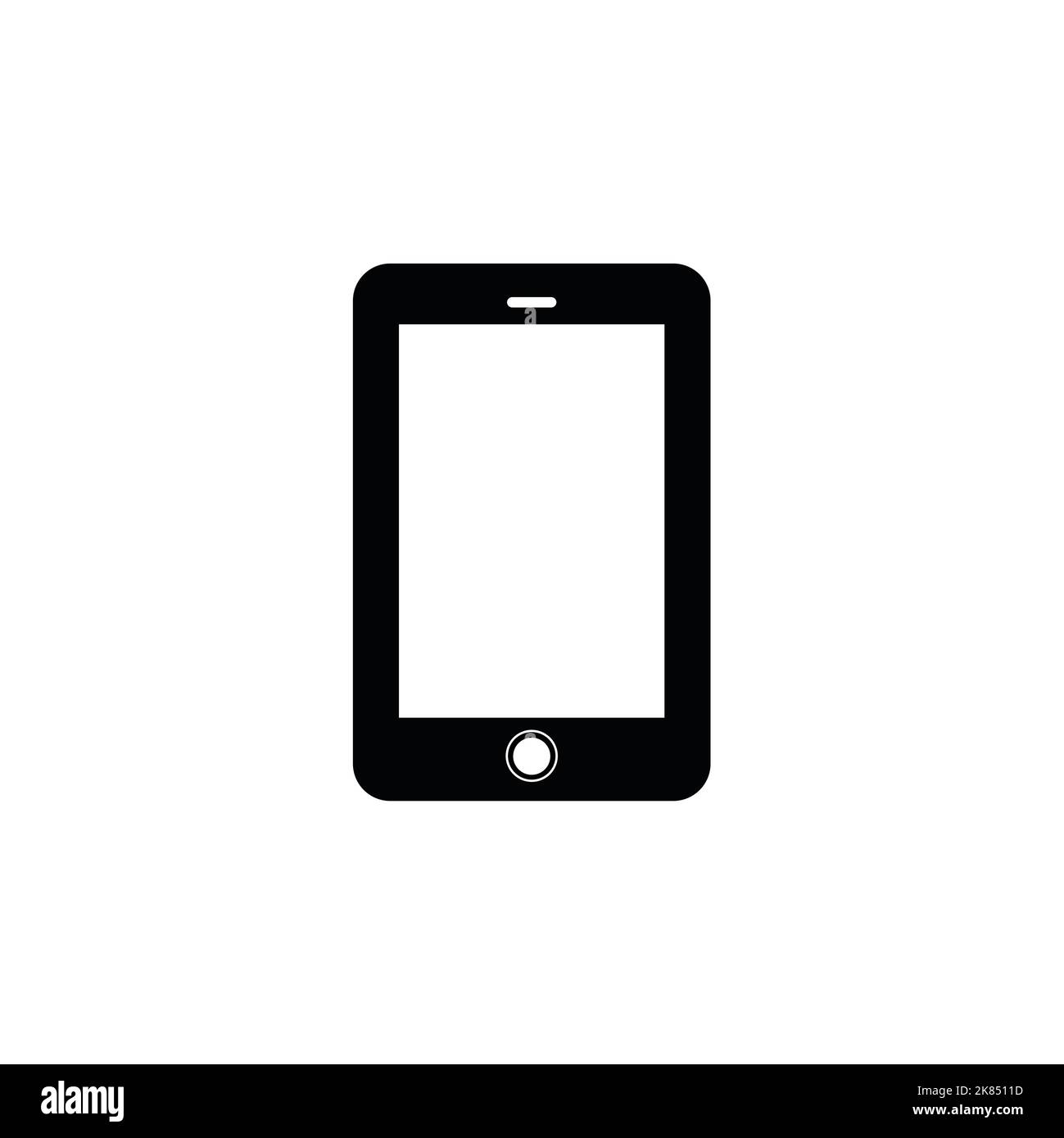 Icône de smartphone, illustration vectorielle du logo à l'avant sur ...