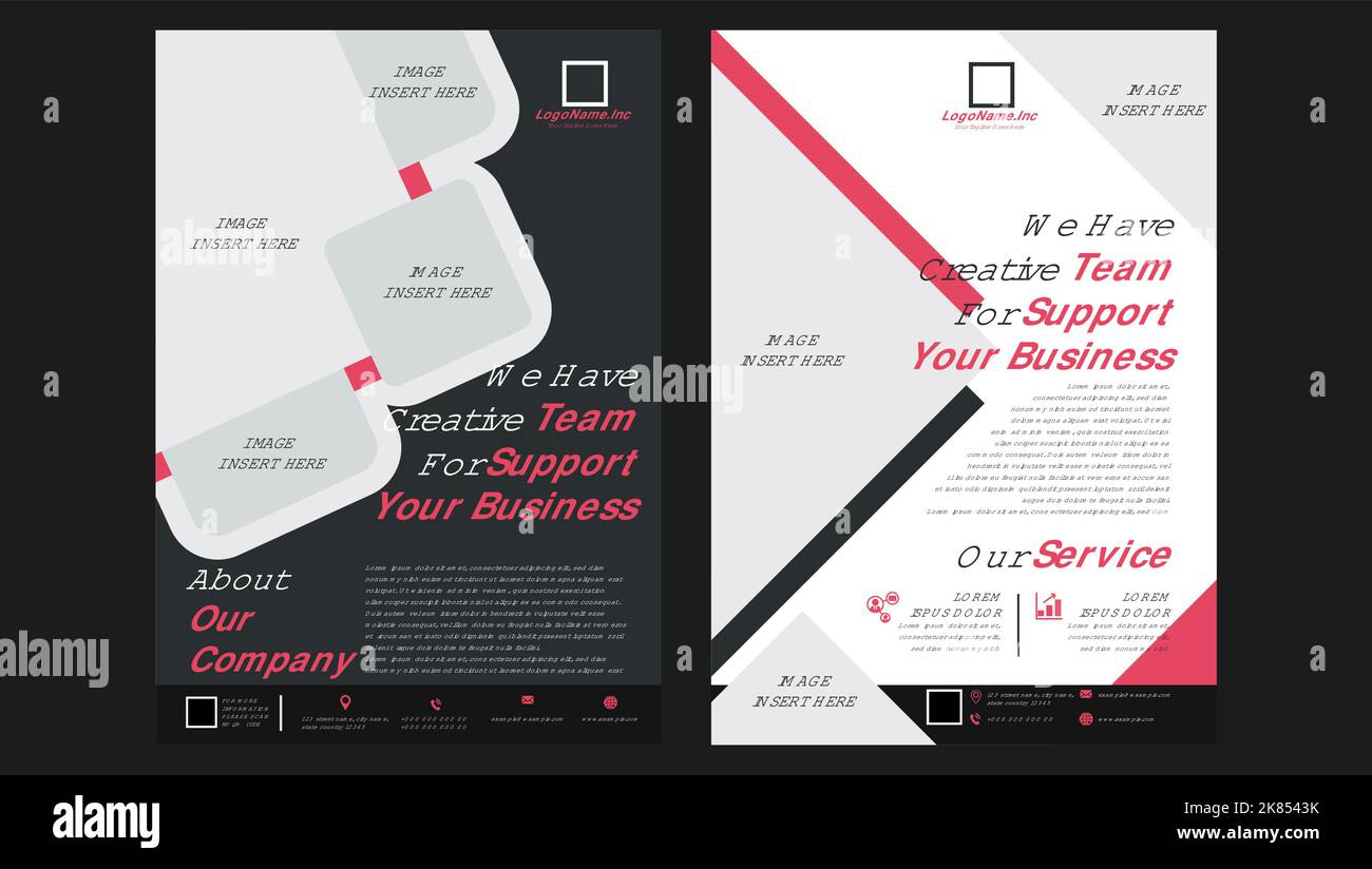 Flayer template Banque d'images vectorielles - Alamy