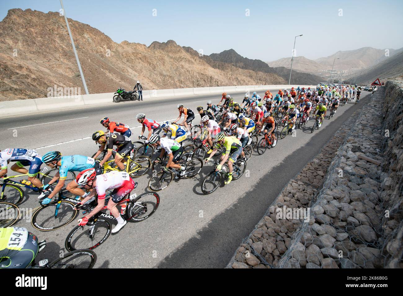 Visite d'Oman Stage 6 Al Mouj Muscat à Matra Corniche Photo Stock - Alamy