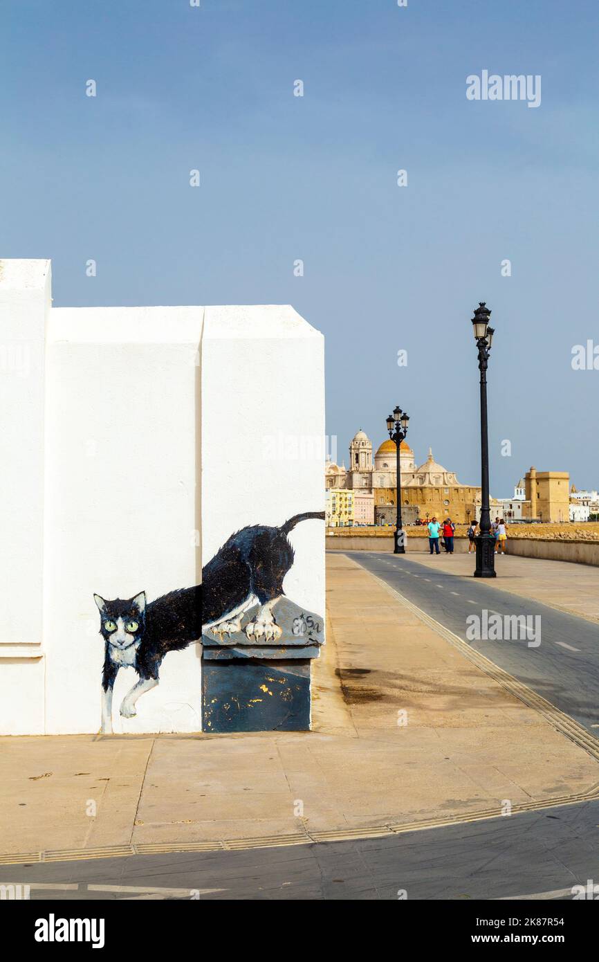Black and white street art Banque de photographies et d’images à haute ...
