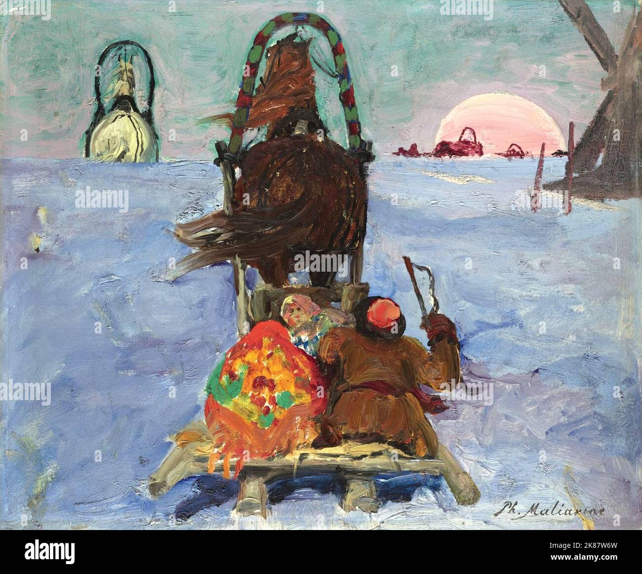 Russian winter painting Banque de photographies et d’images à haute ...