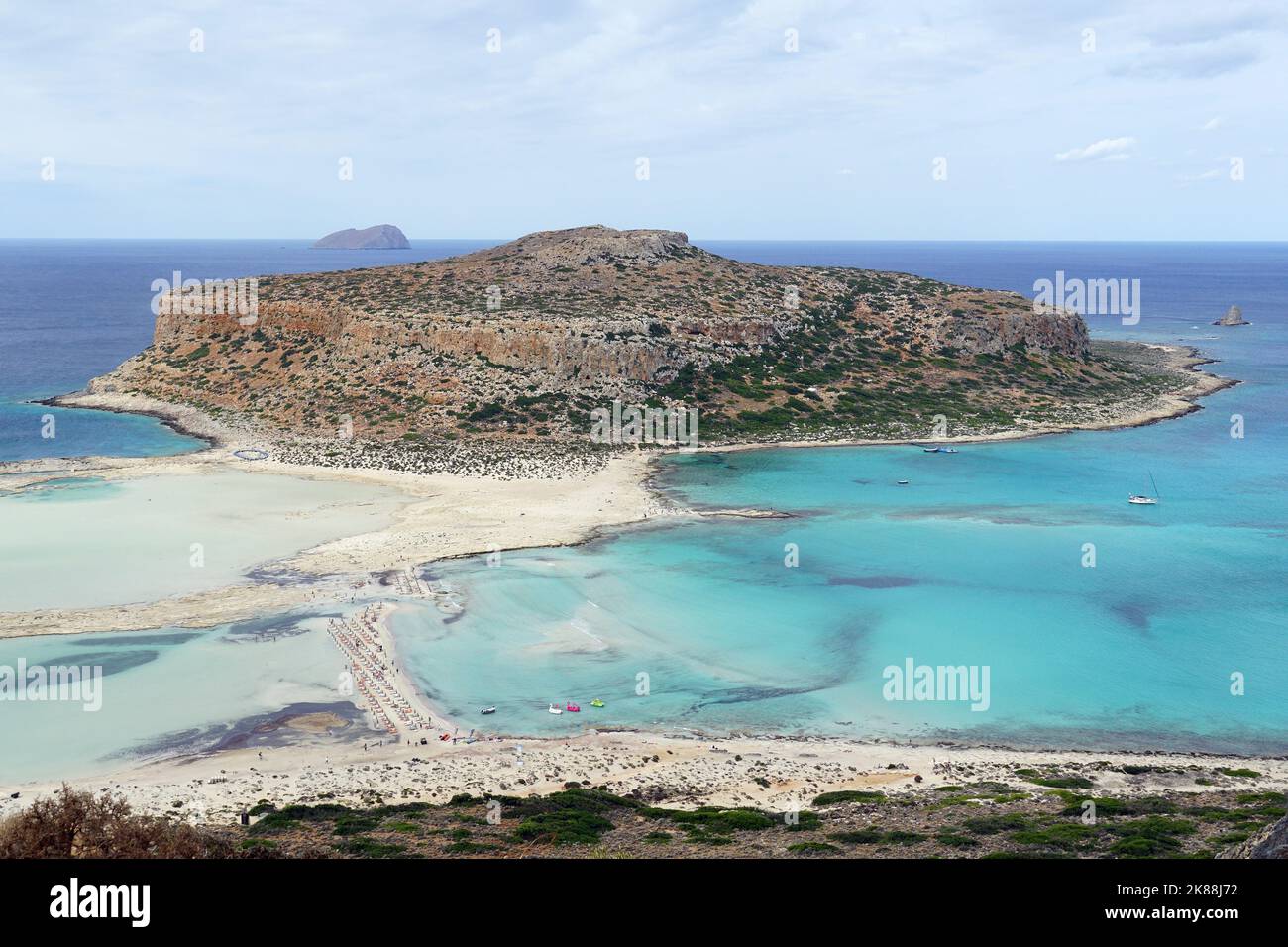 Plage de Balos, lagune de Balos, péninsule de Gramvousa, Chersonesos ...