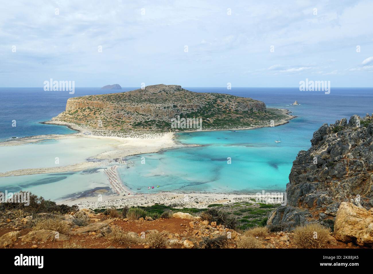 Plage de Balos, lagune de Balos, péninsule de Gramvousa, Chersonesos ...