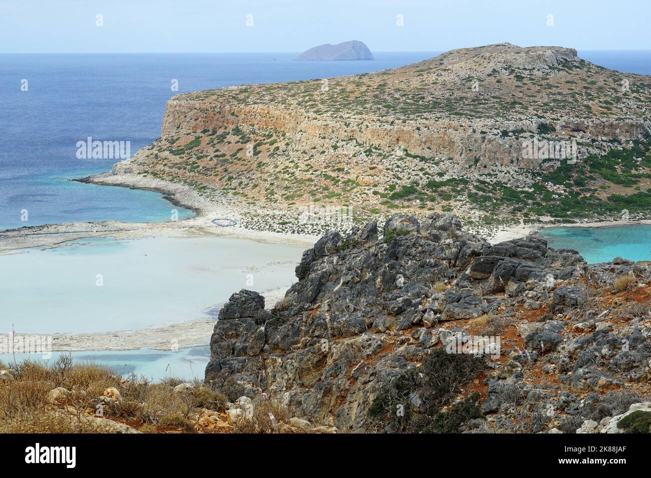 Plage de Balos, lagune de Balos, péninsule de Gramvousa, Chersonesos ...