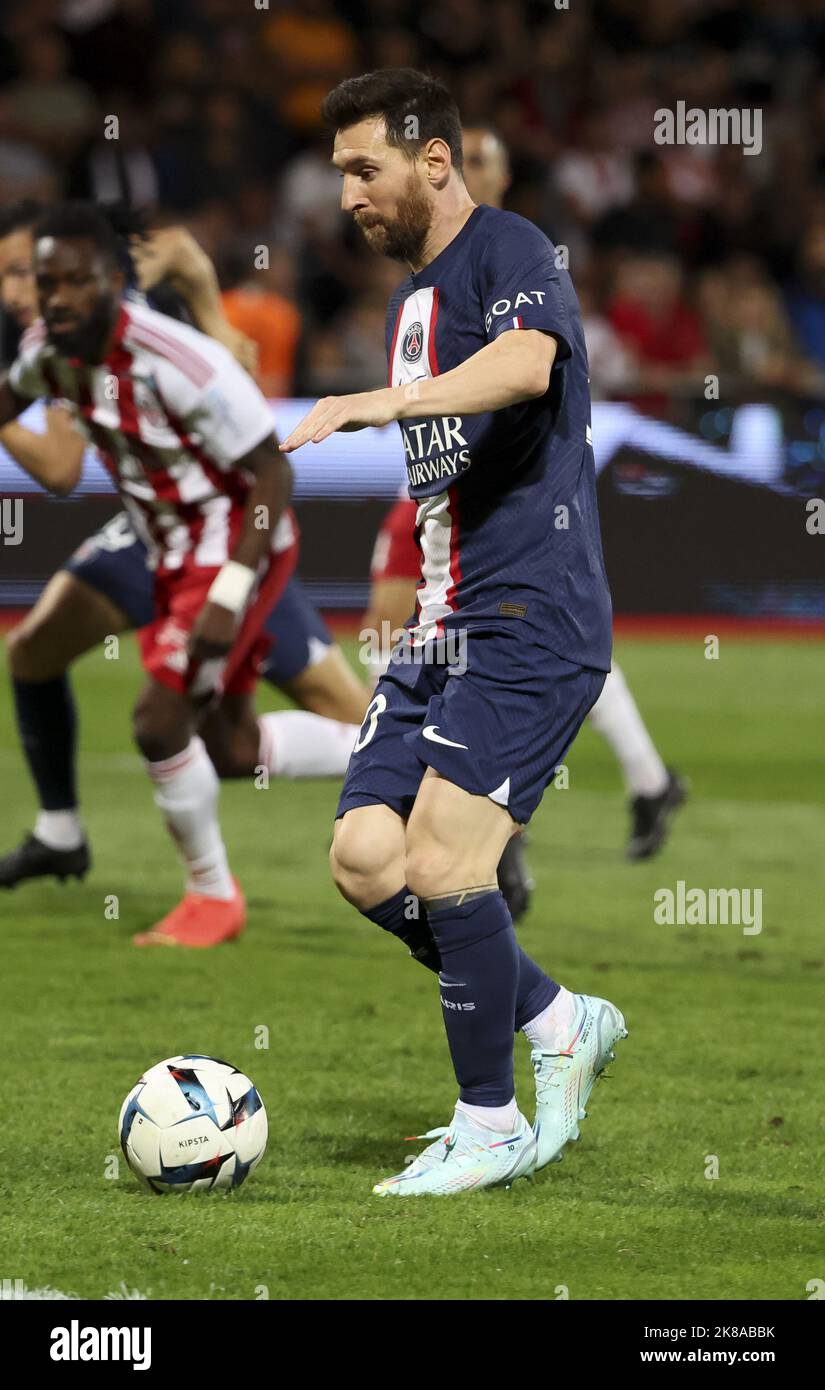 Lionel Messi du PSG lors du championnat français Ligue 1 du match de ...