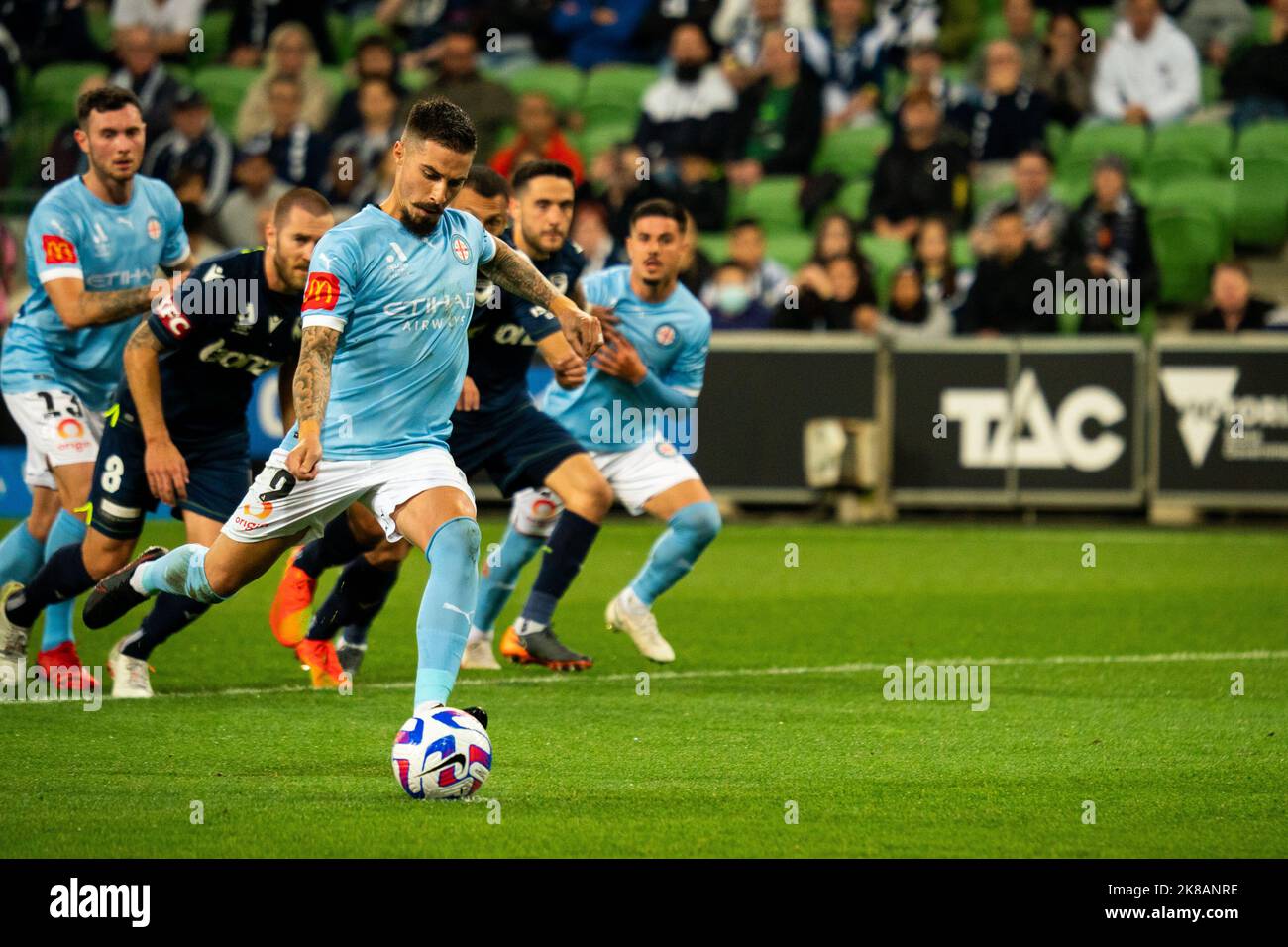 Melbourne, Australie. 22, octobre 2022. Melbourne City Forward Jamie ...