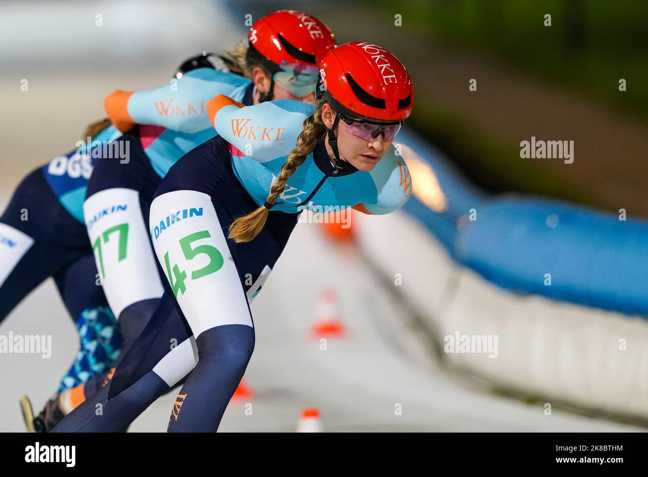 AMSTERDAM, PAYS-BAS - OCTOBRE 22: Bente Kerkhoff de l'équipe Wokke ...