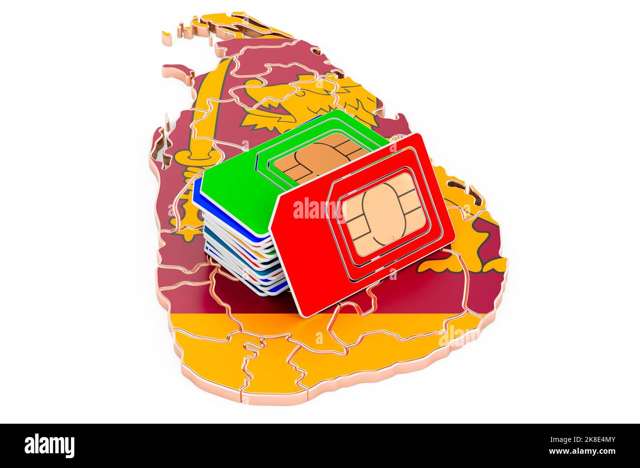Map of sri lanka Banque d'images détourées - Alamy