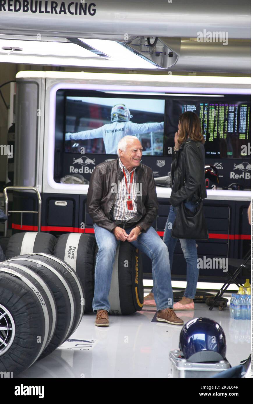 Pdg de red bull et partenaire marion feichtner Banque de photographies ...