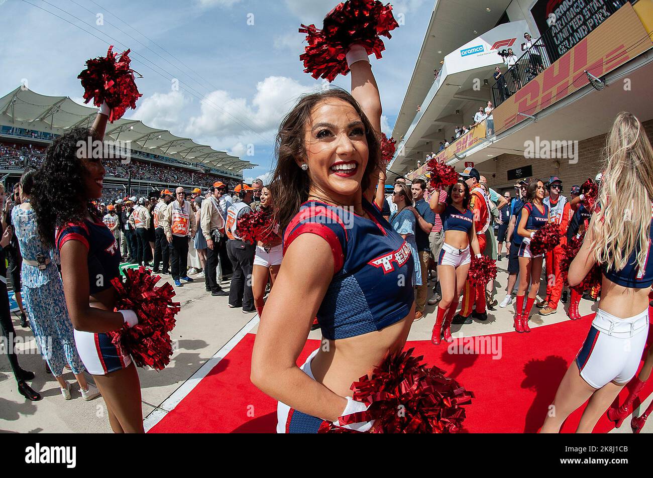 Austin, Texas, États-Unis. 23 octobre 2022: Les cheerleaders texans de ...