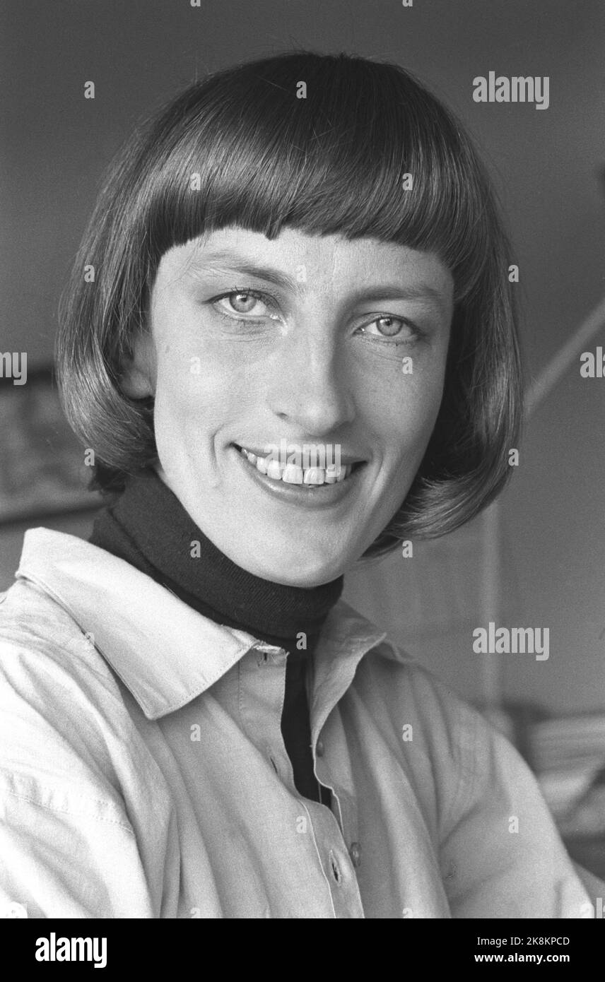 Oslo 19780921 karen marie ellefsen dans nrk sporten photo Banque de ...