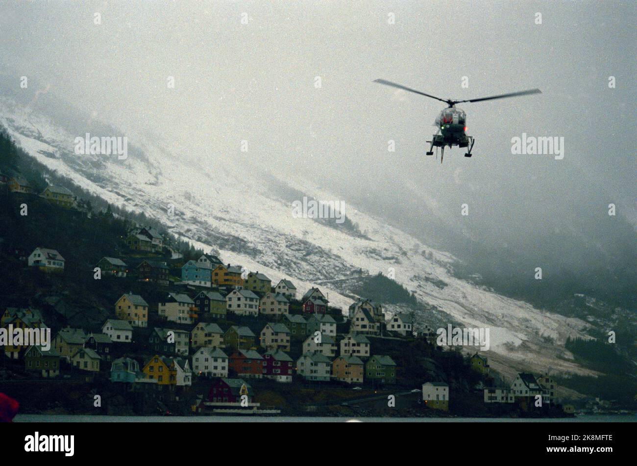 ODDA 19930118 : des tempêtes et des avalanches ont frappé la Norvège ...