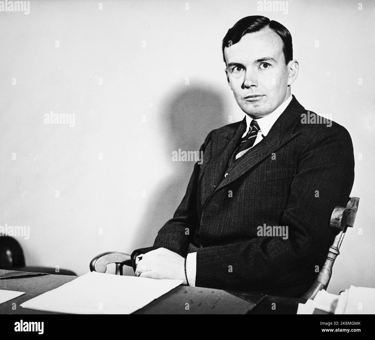 Oslo 19371104 directeur municipal christian brinch photo Banque de ...